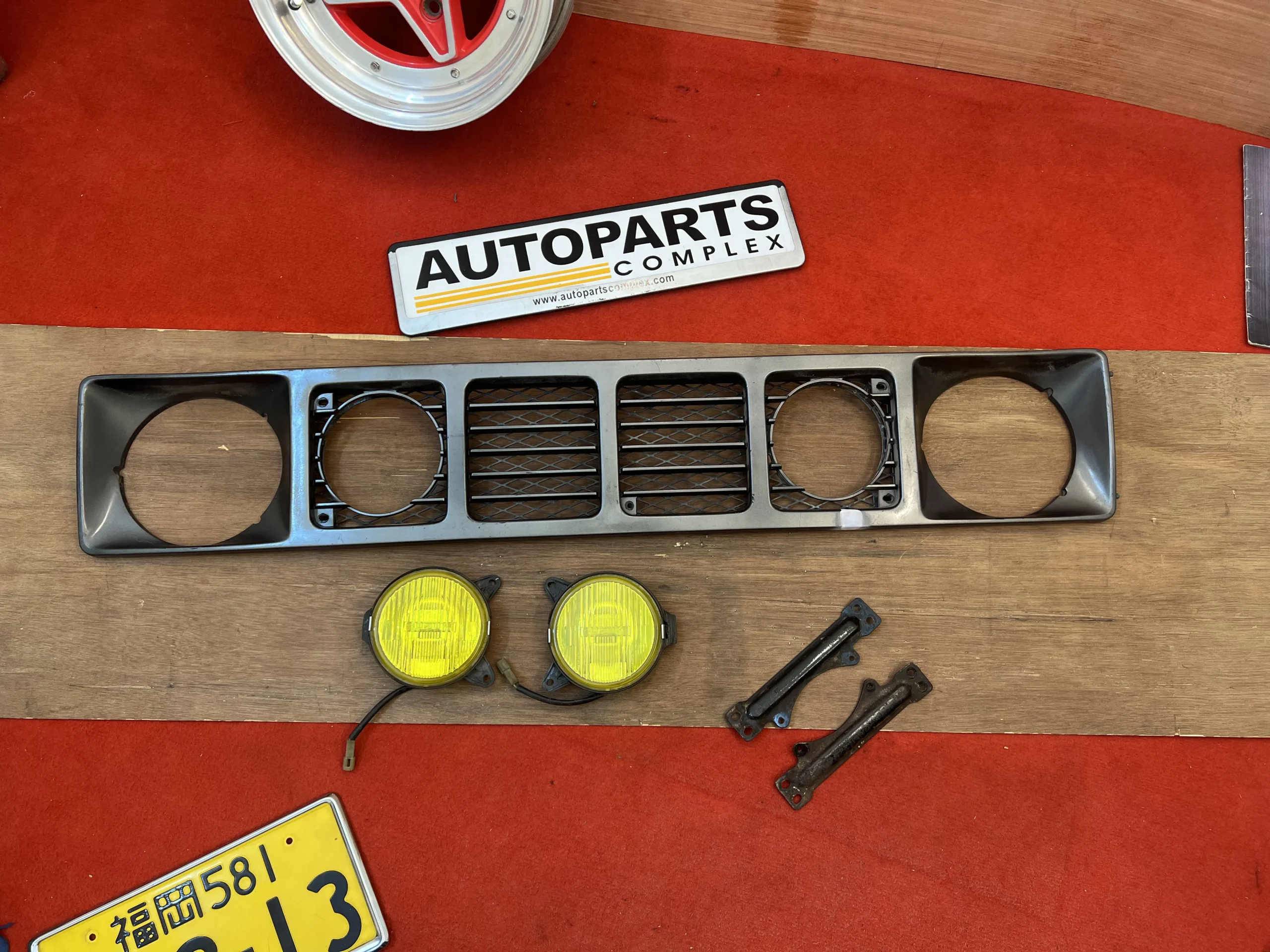Suzuki JA71 Sj410 JA22 fog lamps grille (Complete kit) - Autoparts Complex